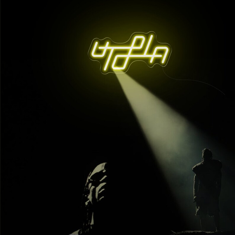 Travis Scott Utopia Neon Sign Cactus Jack Utopia upsidedown' Basketball ...