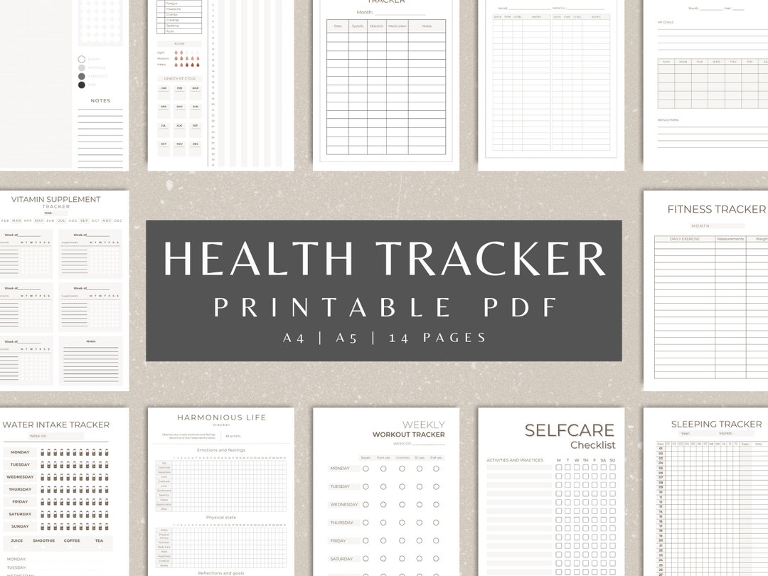 Health Tracker, Health Planner, Digital Health Tracker, Workout Tracker ...