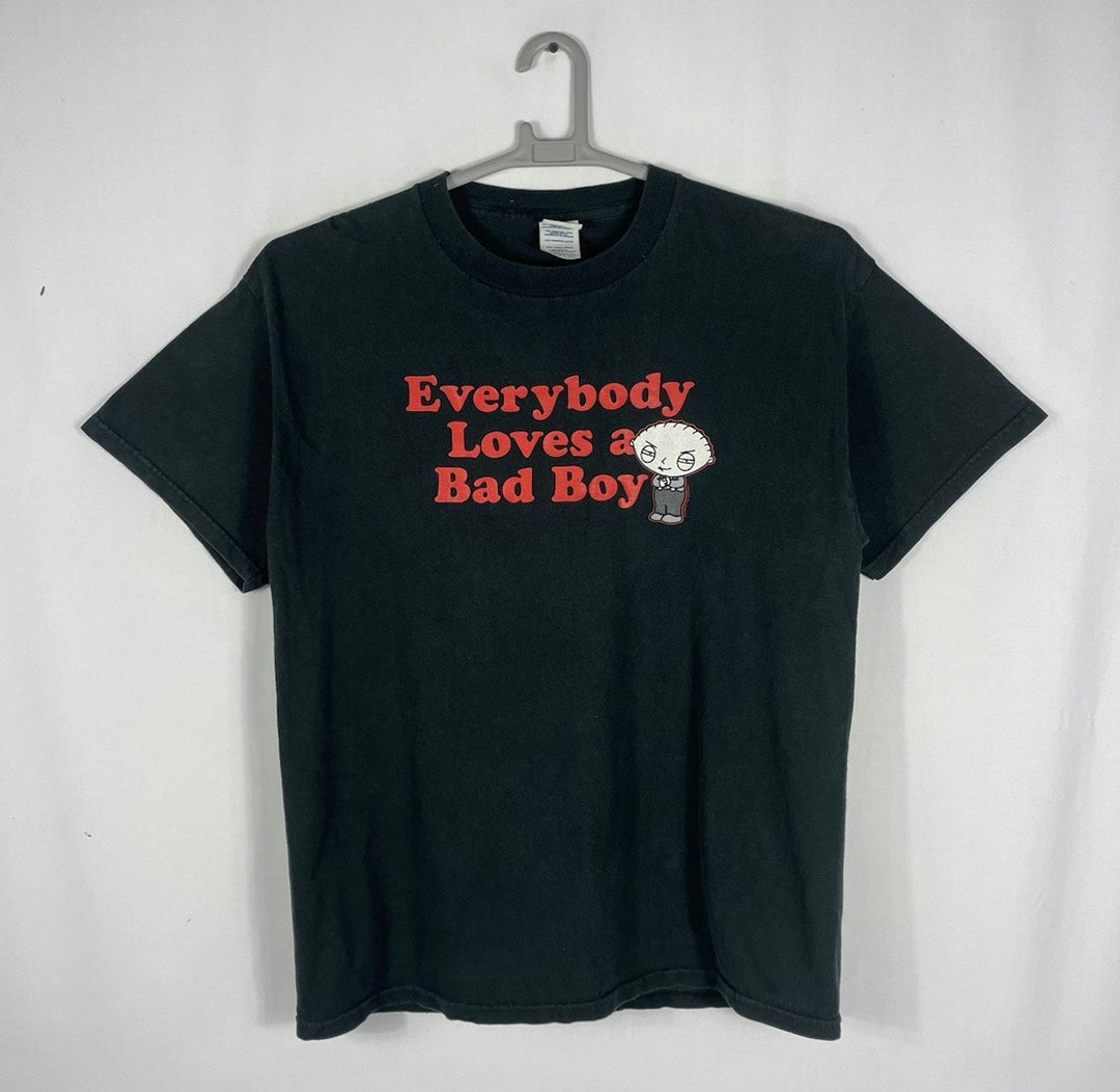 Vintage Y2K Family Guy Loves Bad Boy Promo Movie Tee Faded Black Large ...