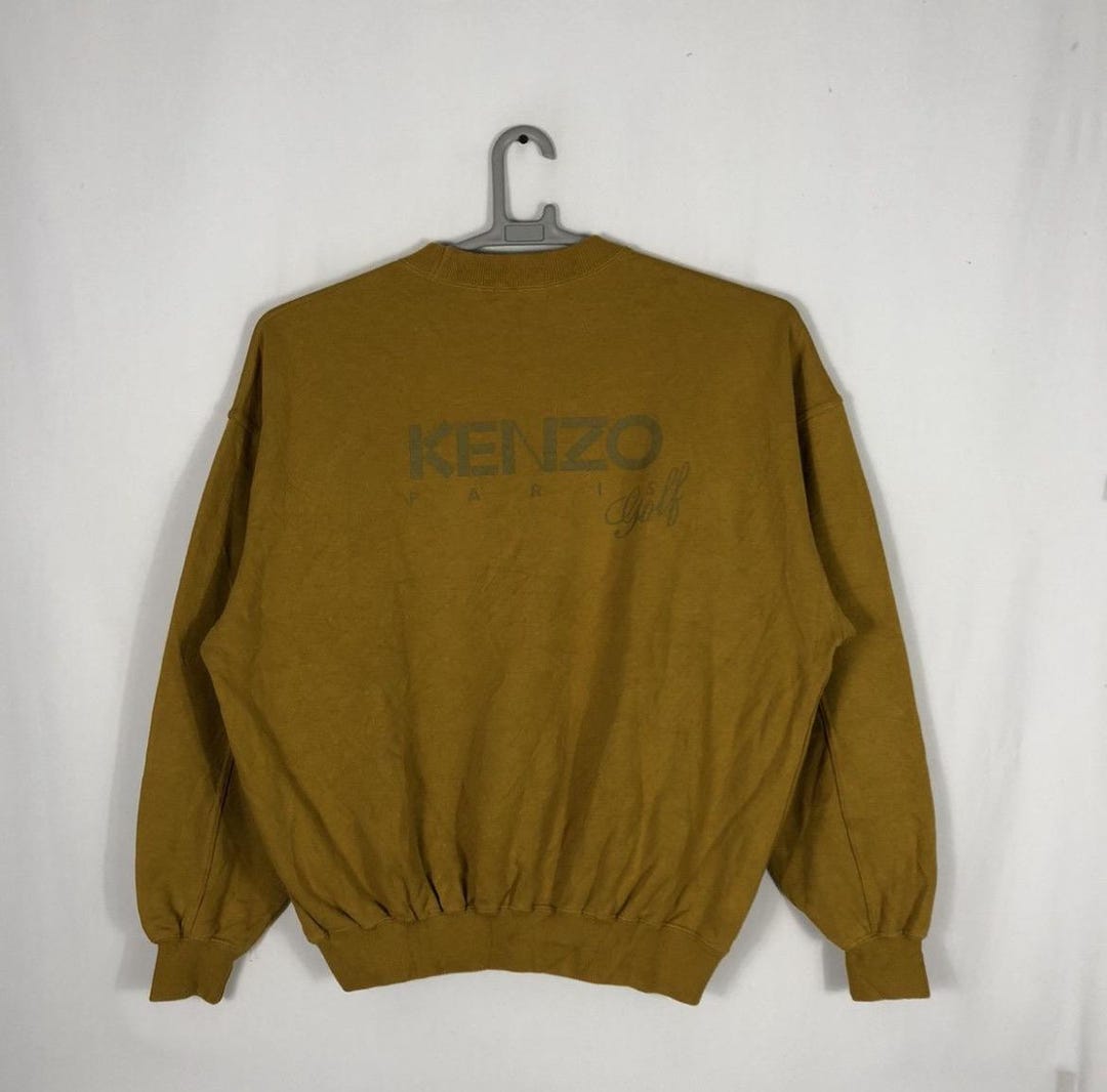 Vintage Kenzo Golf Kenzo Paris Big Logo Spellout Designer Crewneck ...
