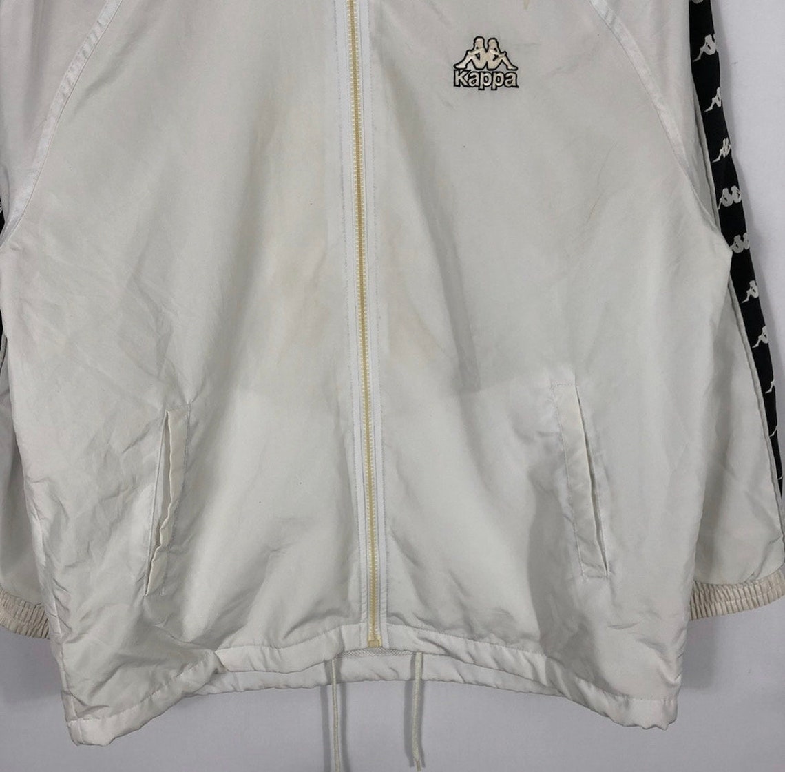 Vintage Kappa Side Tapped Logo Full Zipper Light Jacket Outdoor Jacket ...