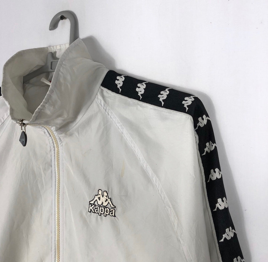 Vintage Kappa Side Tapped Logo Full Zipper Light Jacket Outdoor Jacket ...