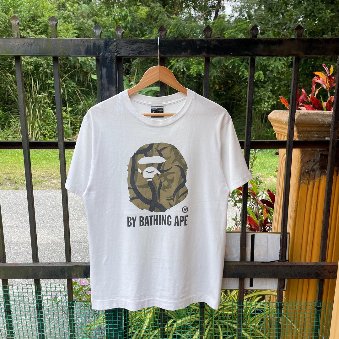 Vintage 00s Bathing Ape Japan Made Bathing Ape Big Logo Design Bathing ...