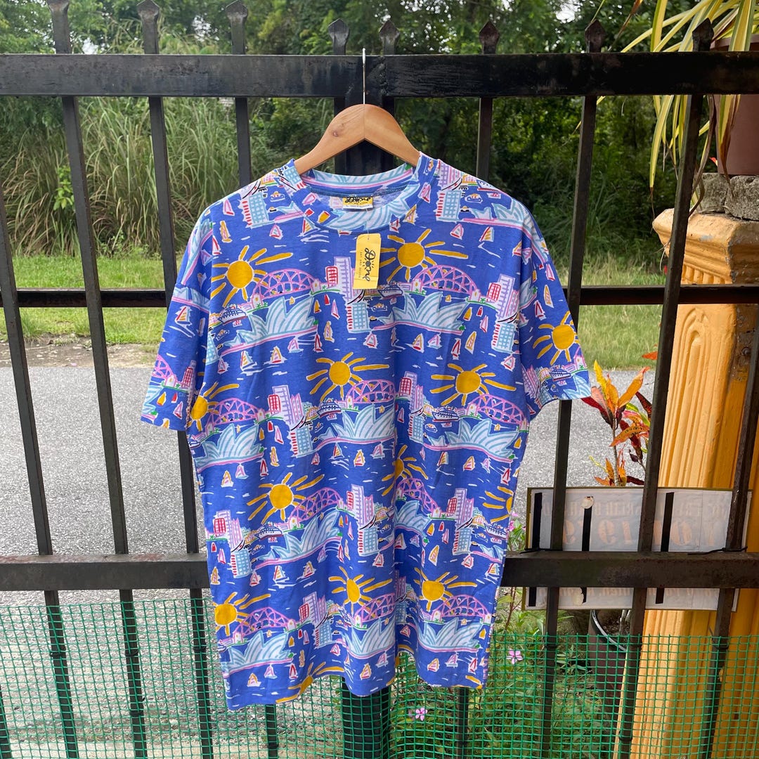 Vintage Ken Done Australian Pop Art View From Afternoon Australian Sea ...