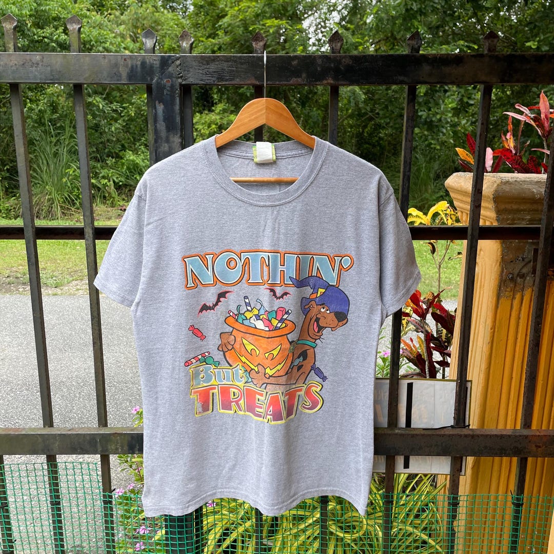 Vintage 00s Scooby Doo Halloween Big Image Graphic Art Work Tee ...