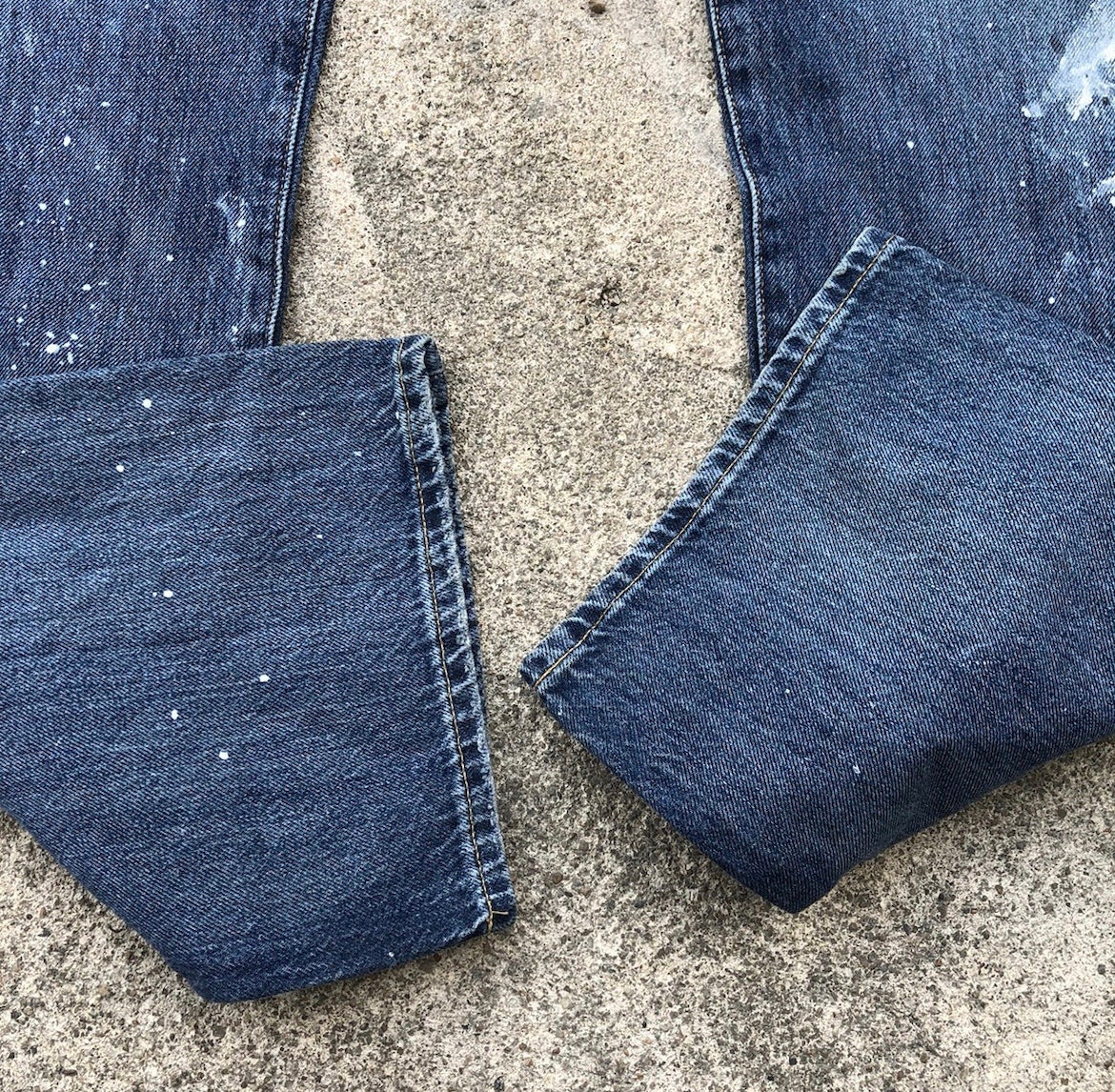 Vintage Polo Ralph Lauren Splatter Splash Paint Denim Jeans Stoned ...