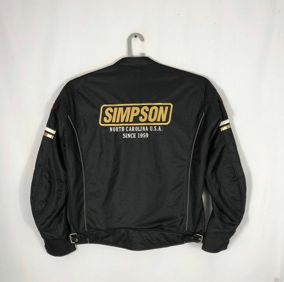 Vintage simpson motorcycle racing rider bile safety s… - Gem