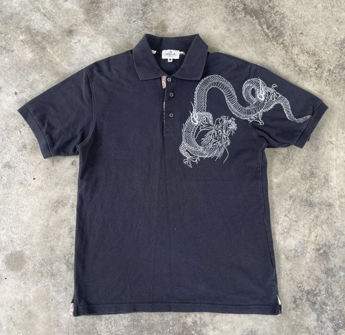 Vintage Karakuri Tamashi Embroidered Big Dragon Motive Traditional ...