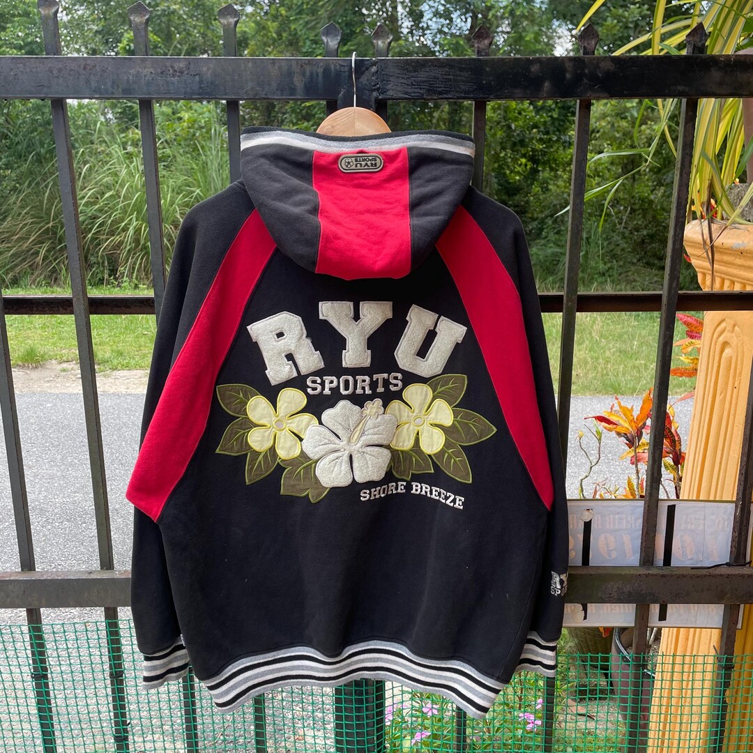 Vintage Ryu Sports Japanese Brand Embroidered Spellout Big Logo Motive ...