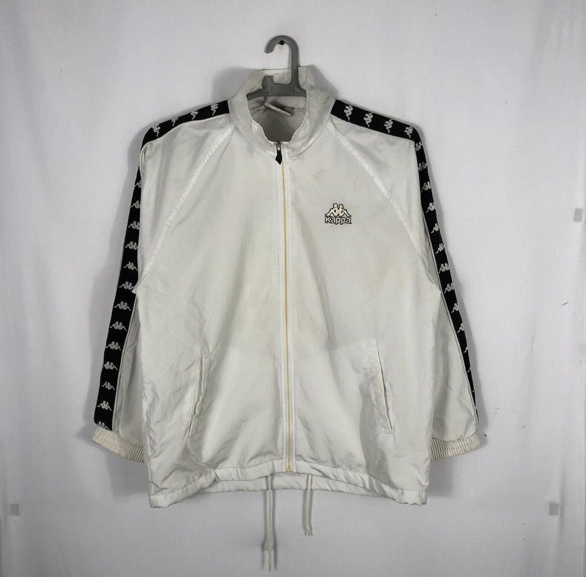 Vintage Kappa Side Tapped Logo Full Zipper Light Jacket Outdoor Jacket ...