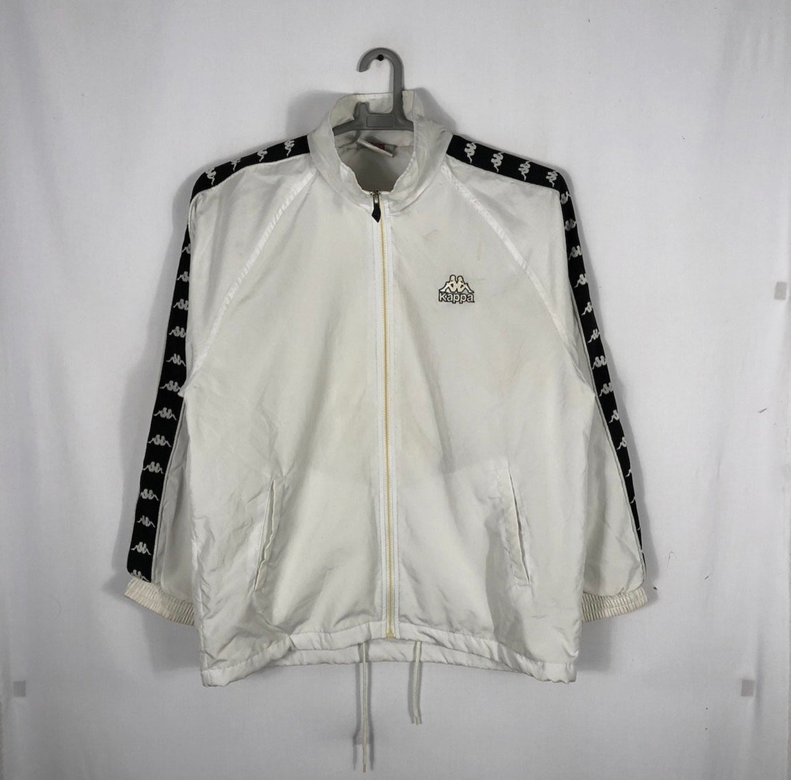 Vintage Kappa Side Tapped Logo Full Zipper Light Jacket Outdoor Jacket ...