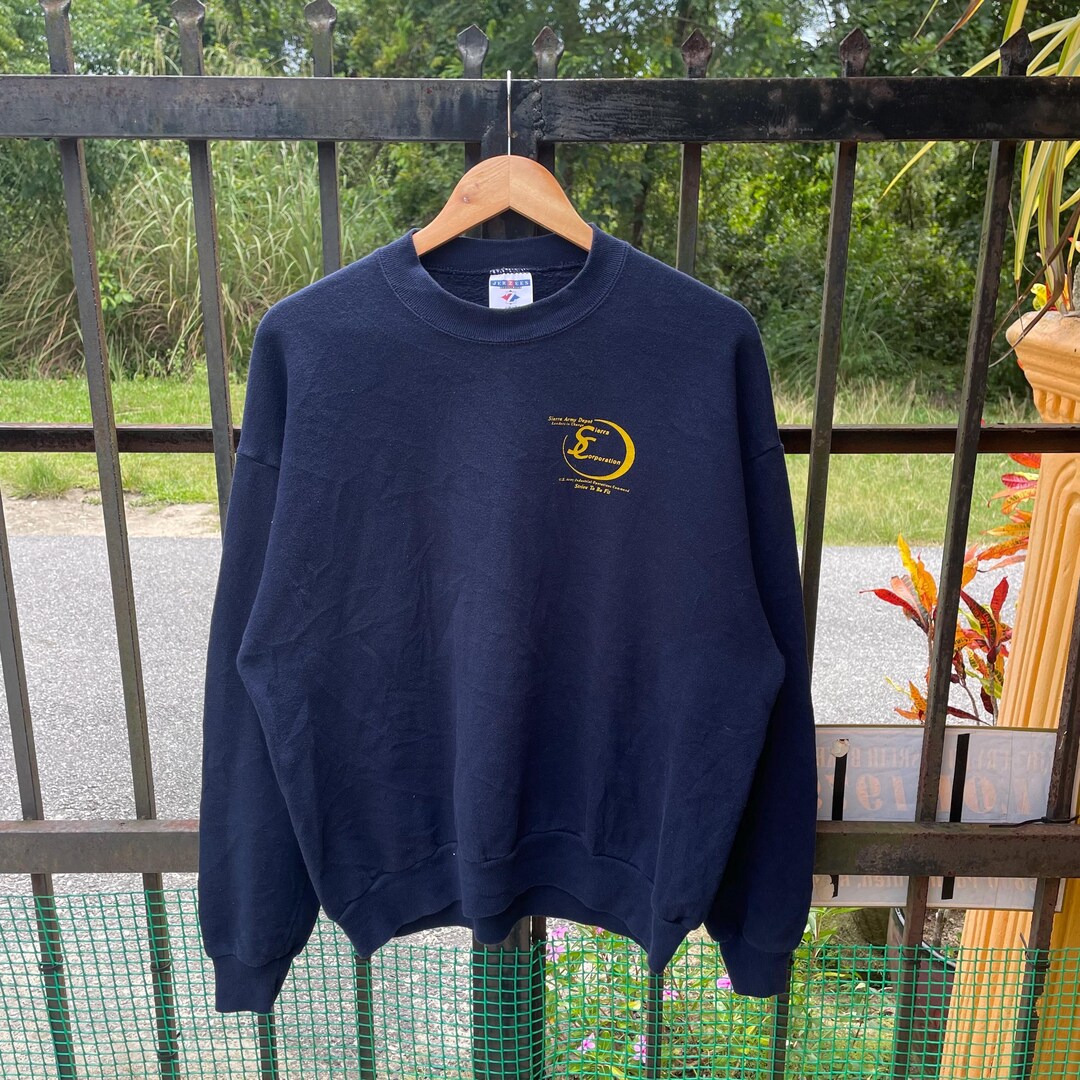 Vintage Sierra Coporate Sierra Army Depot Logo Crewneck Pullover Jumper ...