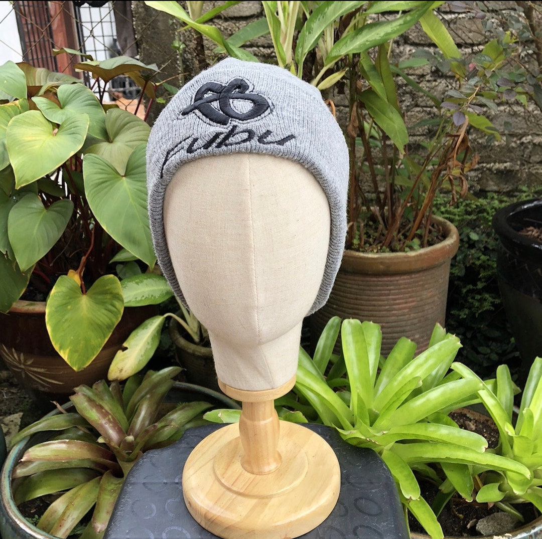 Vintage Fubu Japanese Brand Embroidered Big Spellout Beanie Snow Cap ...