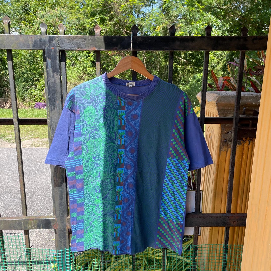 Vintage Retro Brazil Made Art of Native Humorous Abstract Design Top ...