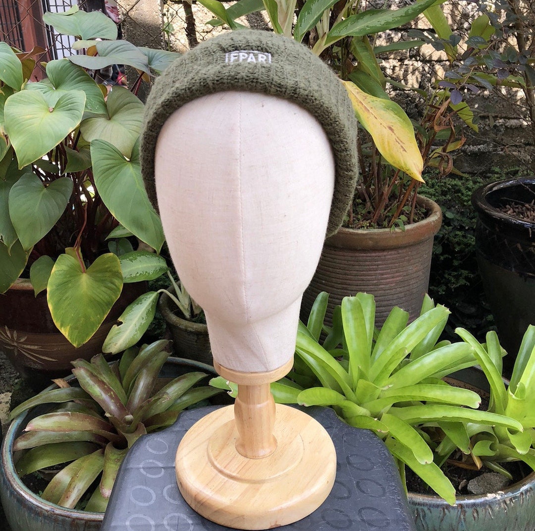 Vintage FPAR Media Guerilla Beanie Snow Cap Winter Hat in Green Colour ...