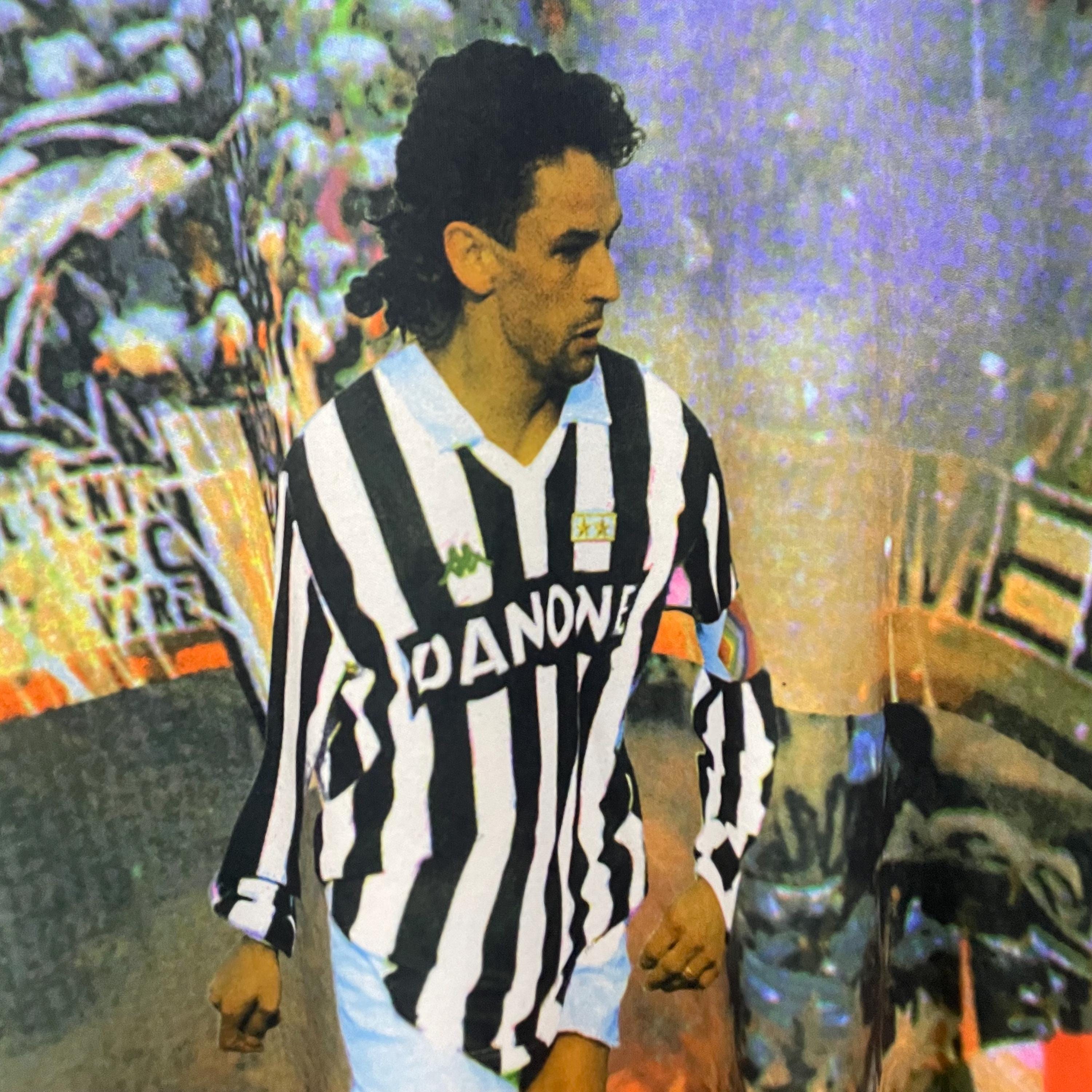 Vintage Roberto Baggio Iconic Juventus Number Ten Italian Footballer ...