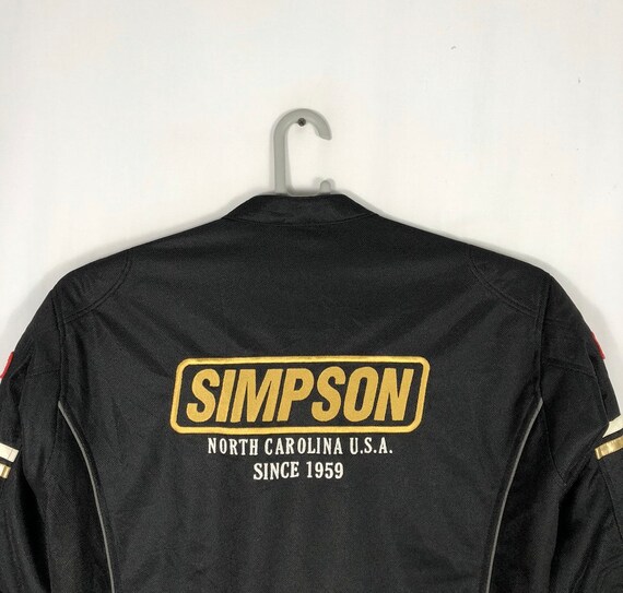 Vintage simpson motorcycle racing rider bile safety s… - Gem