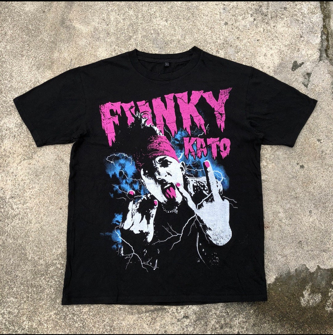 Vintage Funky Kato Japanese Singer Big Image Over Print Promo Tee Black ...
