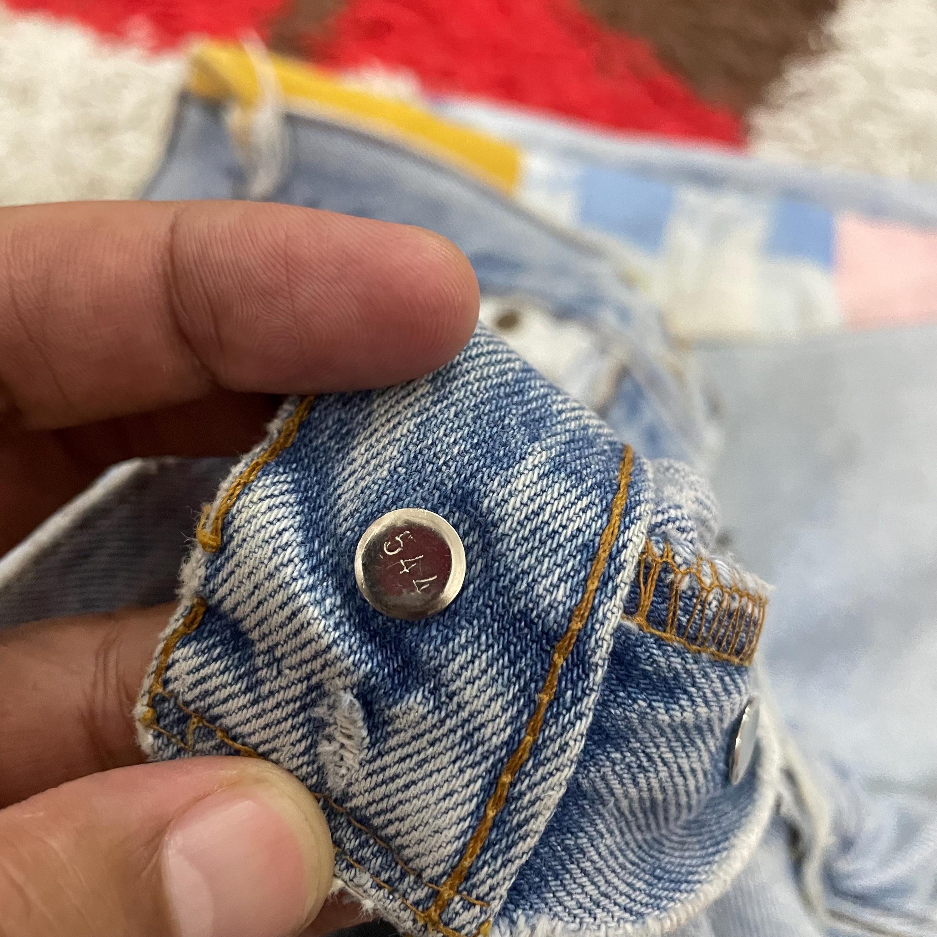 Vintage Levis 501 Stoned Washed Colourful Bird Tweety Tapped Design ...