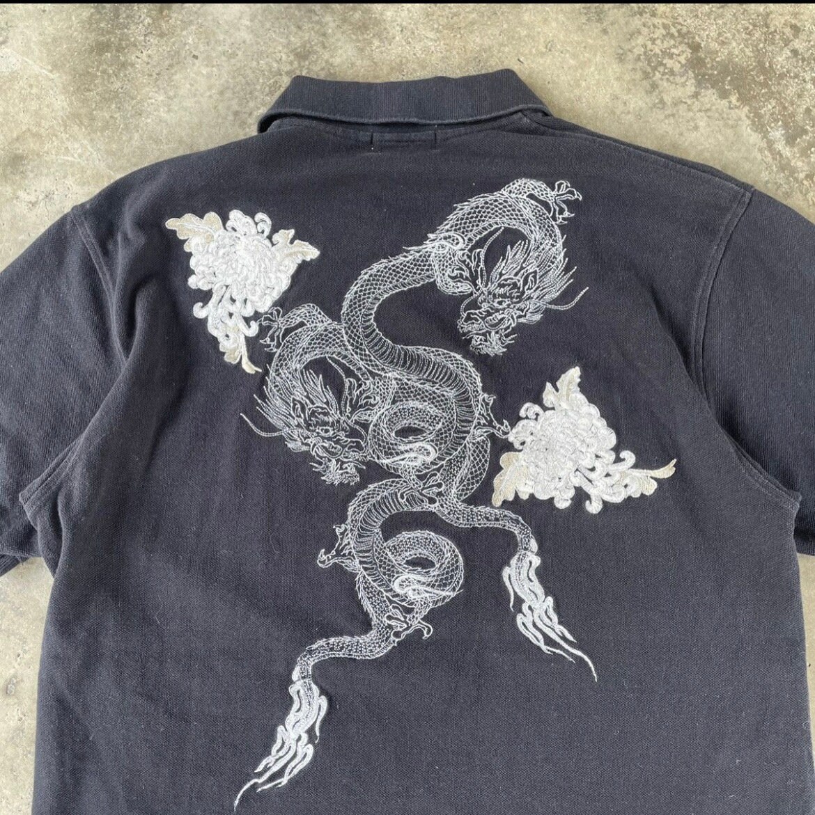 Vintage Karakuri Tamashi Embroidered Big Dragon Motive Traditional ...