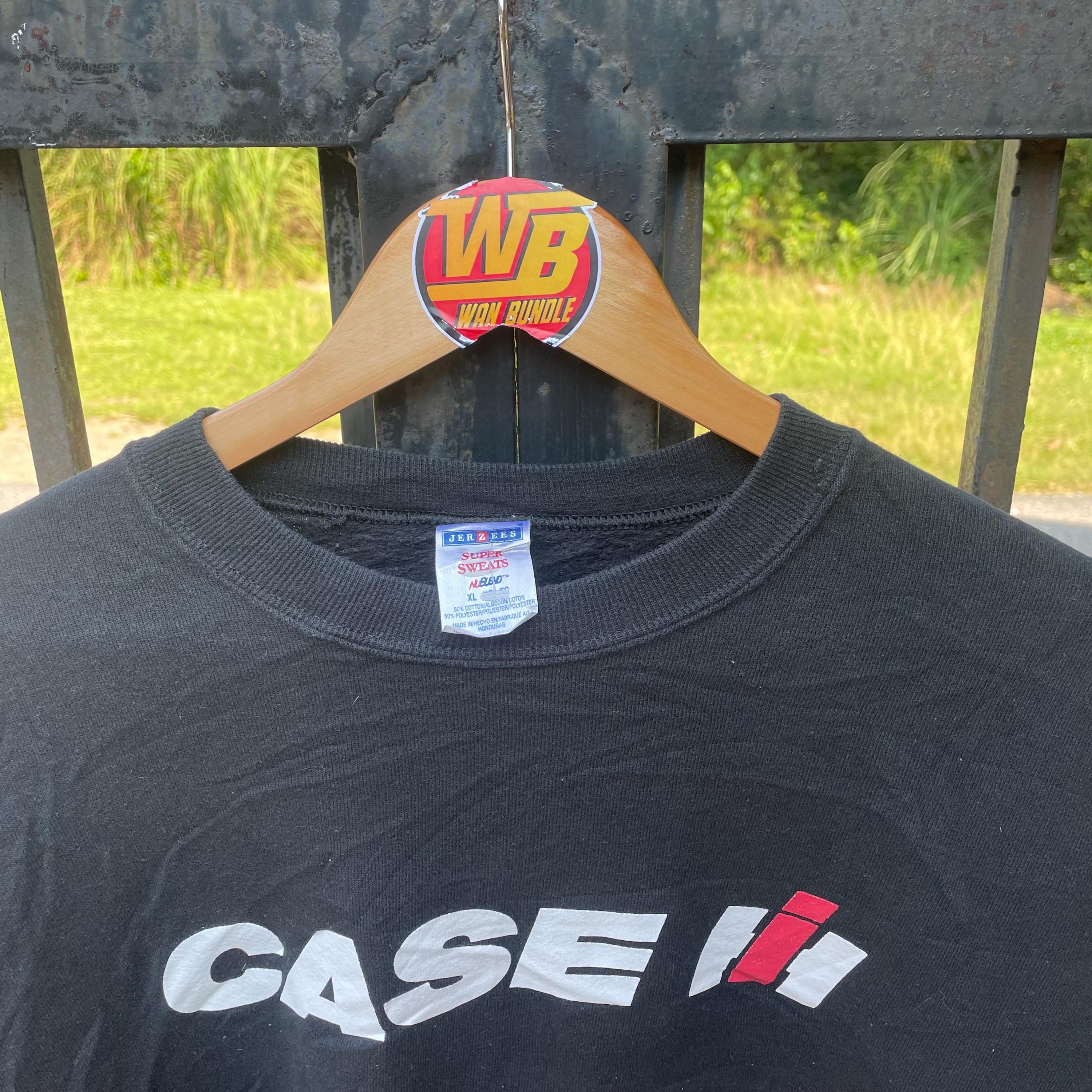 Vintage Case IH Big Logo Spellout Tractor Farm Crewneck Pullover Jumper ...