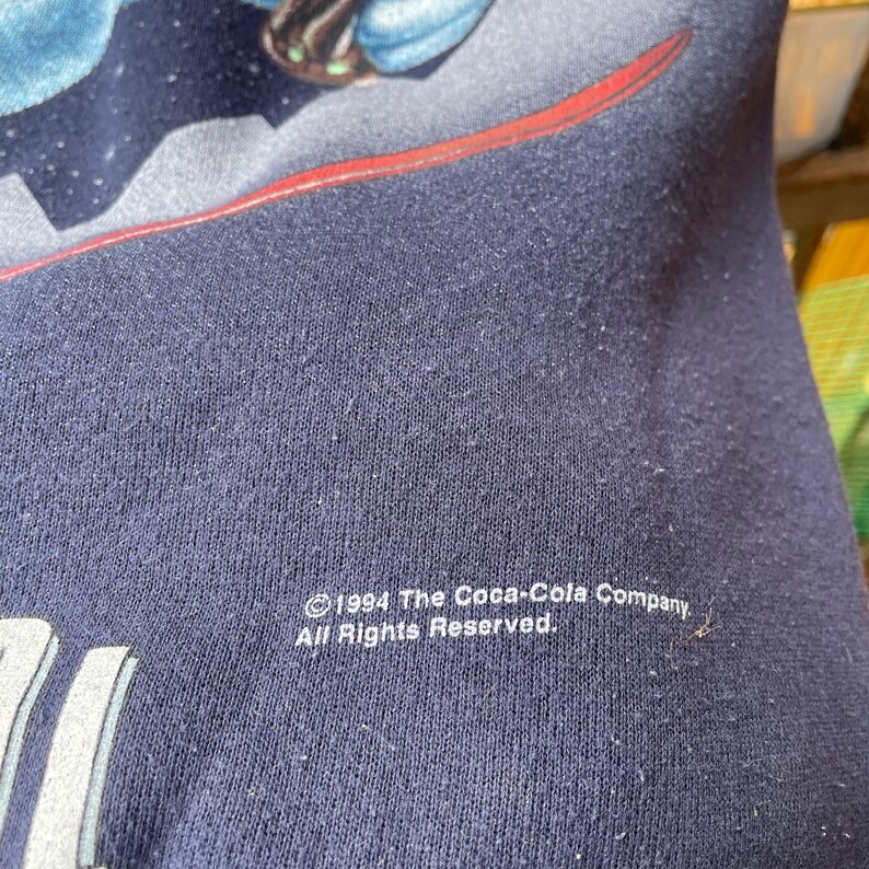 Vintage 1994 Coca Cola Big Image Coca Cola Carbonate Drink Crewneck ...