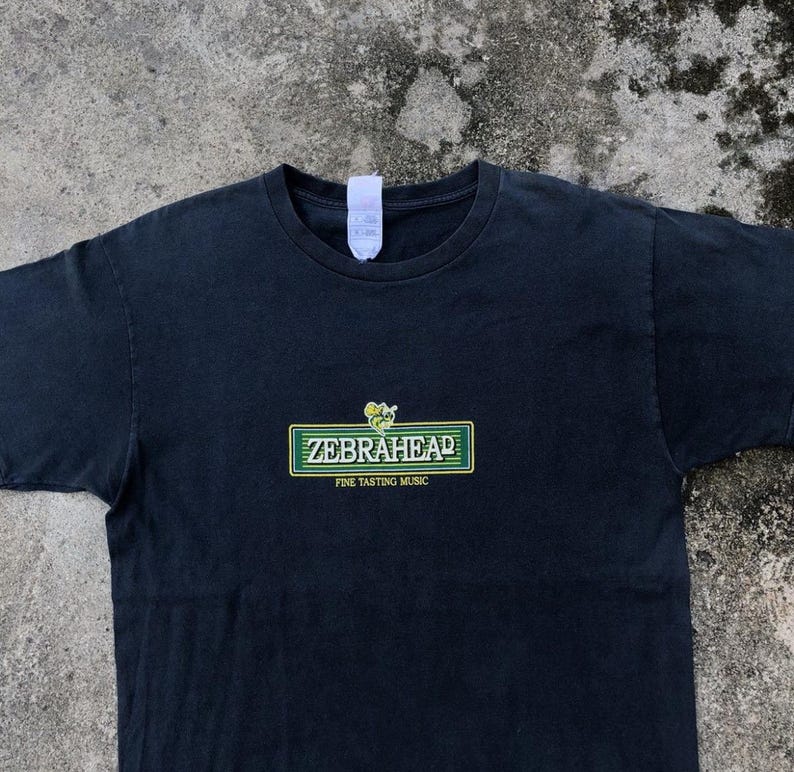Vintage Zebrahead Alternative Rock Band Spellout Logo Promo Music Tee ...