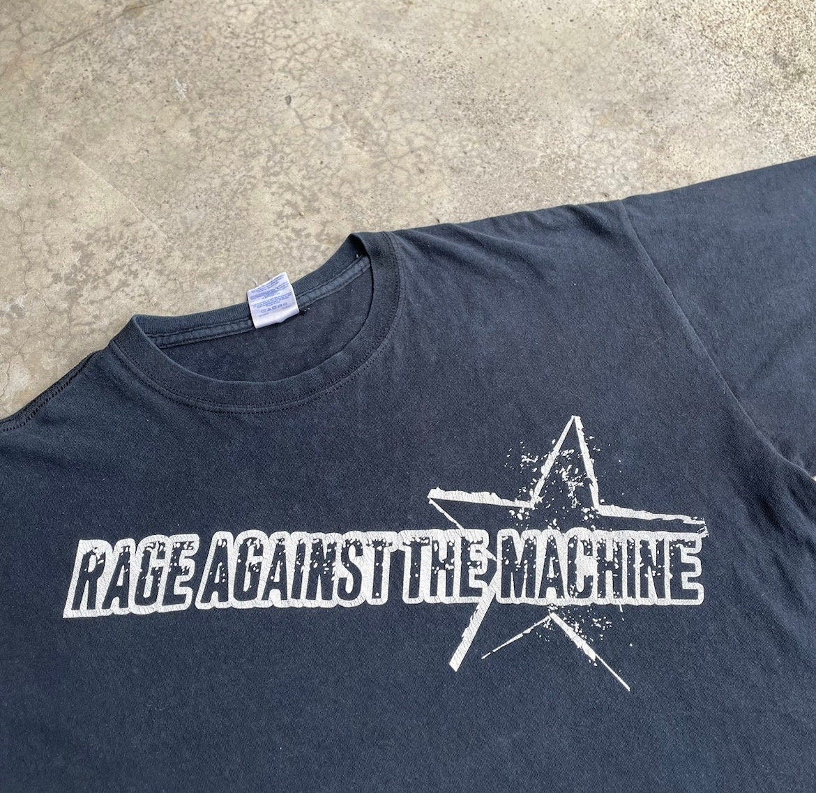 Vintage Rage Against the Machine Star Logo Big Spellout NU Metal Heavy ...
