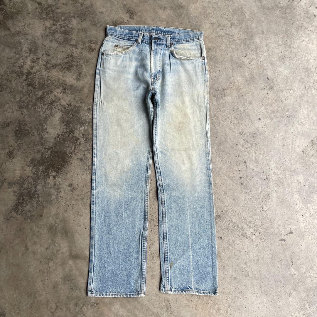 Vintage Levis 505 Stoned Washed Design Levis Clothing Orange Tab ...
