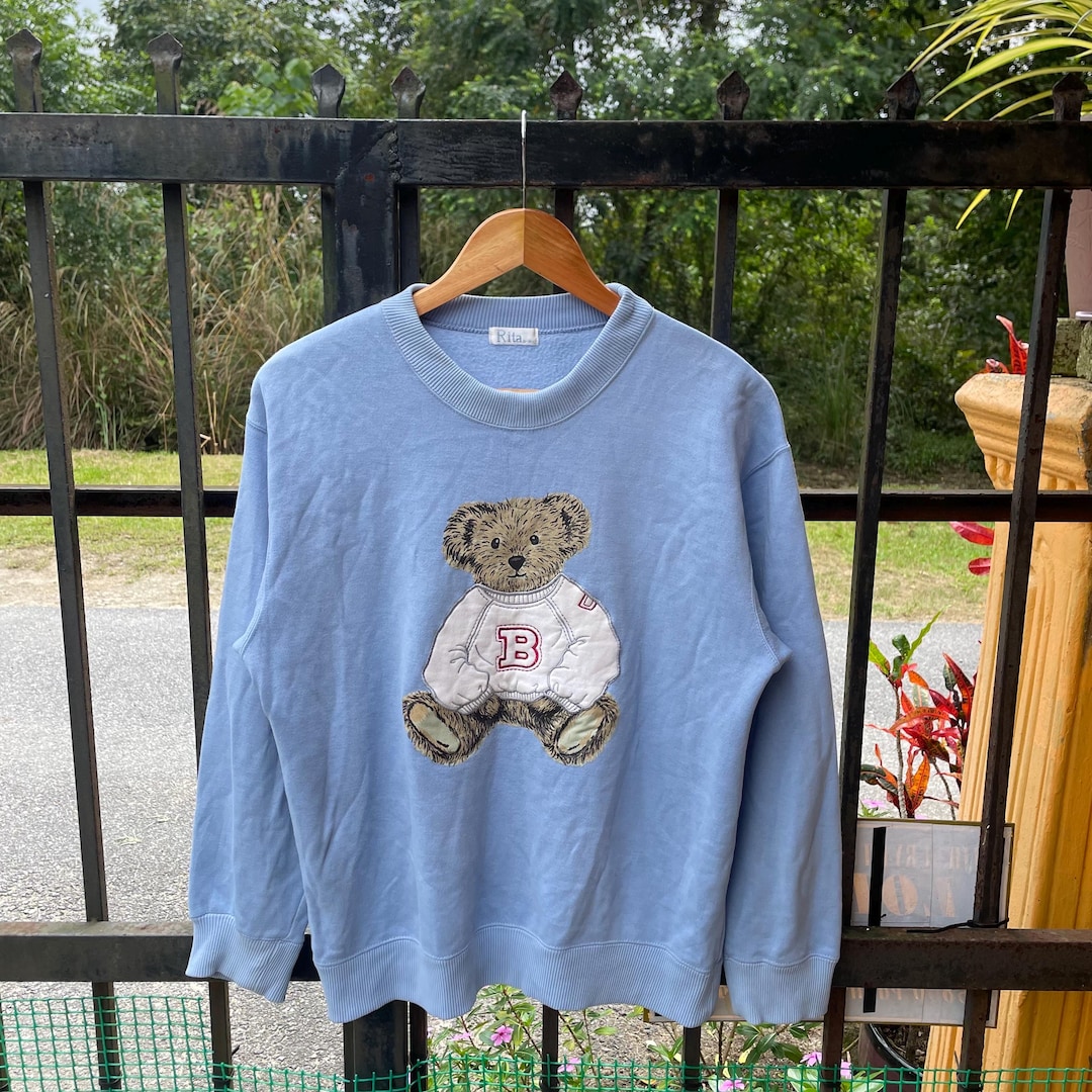 Vintage Retro Classic Teddy Bear Big Image Sweatshirts Teddy Bear ...
