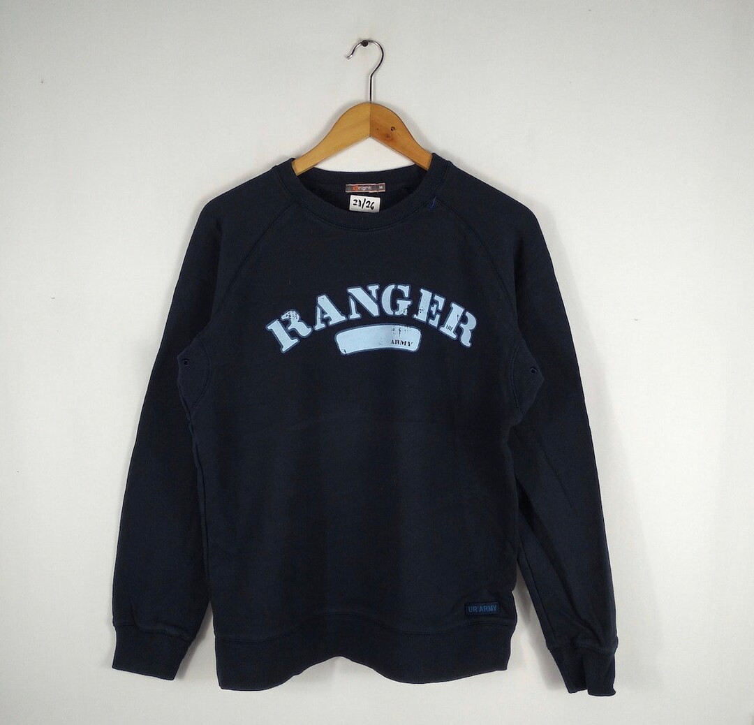 Vintage Ranger Big Spellout Blue Box Logo Ranger Army Ur Army Military ...