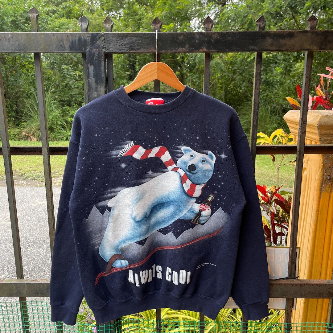 Vintage 1994 Coca Cola Big Image Coca Cola Carbonate Drink Crewneck ...