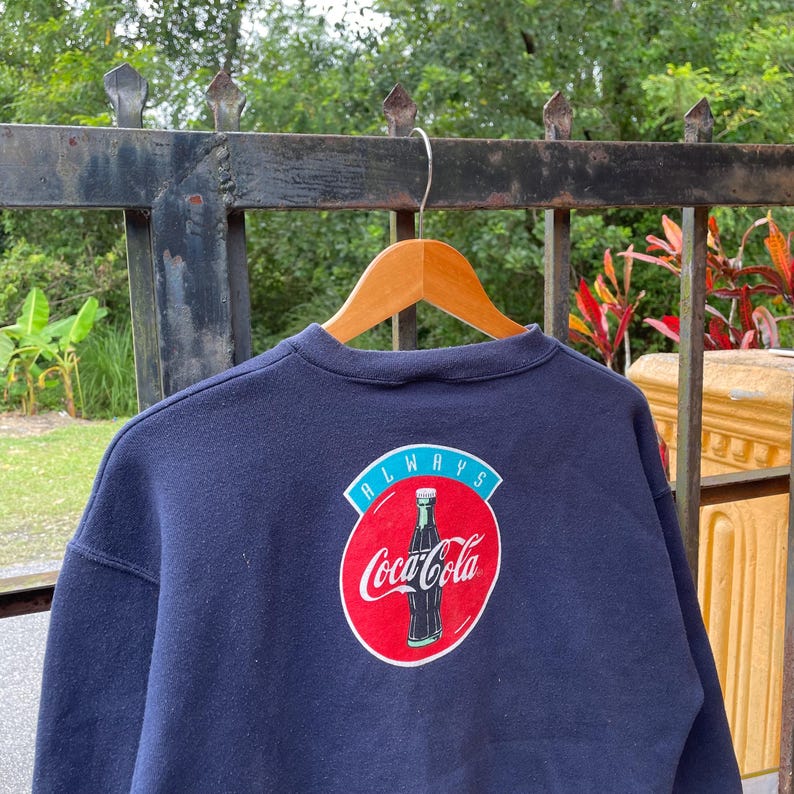 Vintage 1994 Coca Cola Big Image Coca Cola Carbonate Drink Crewneck ...