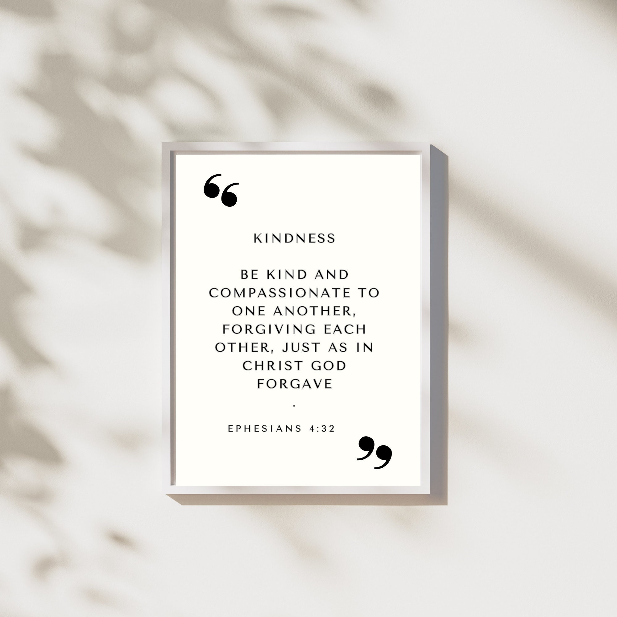 Printable Bible Verse Art Ephesians 4:32 Be Kind and Compassionate ...