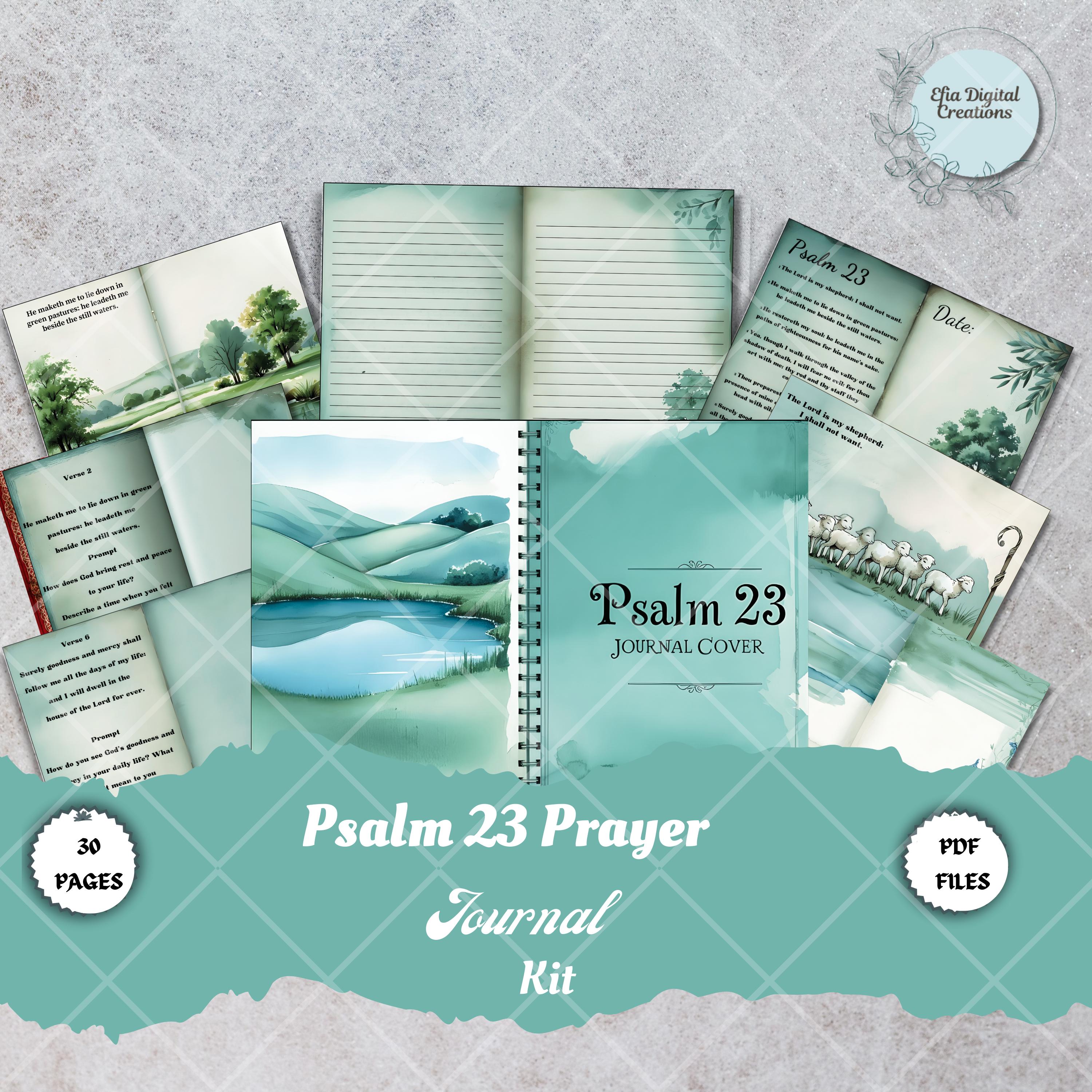 Psalm 23 Devotional Kit | Printable Bible Journaling Pages | Digital ...