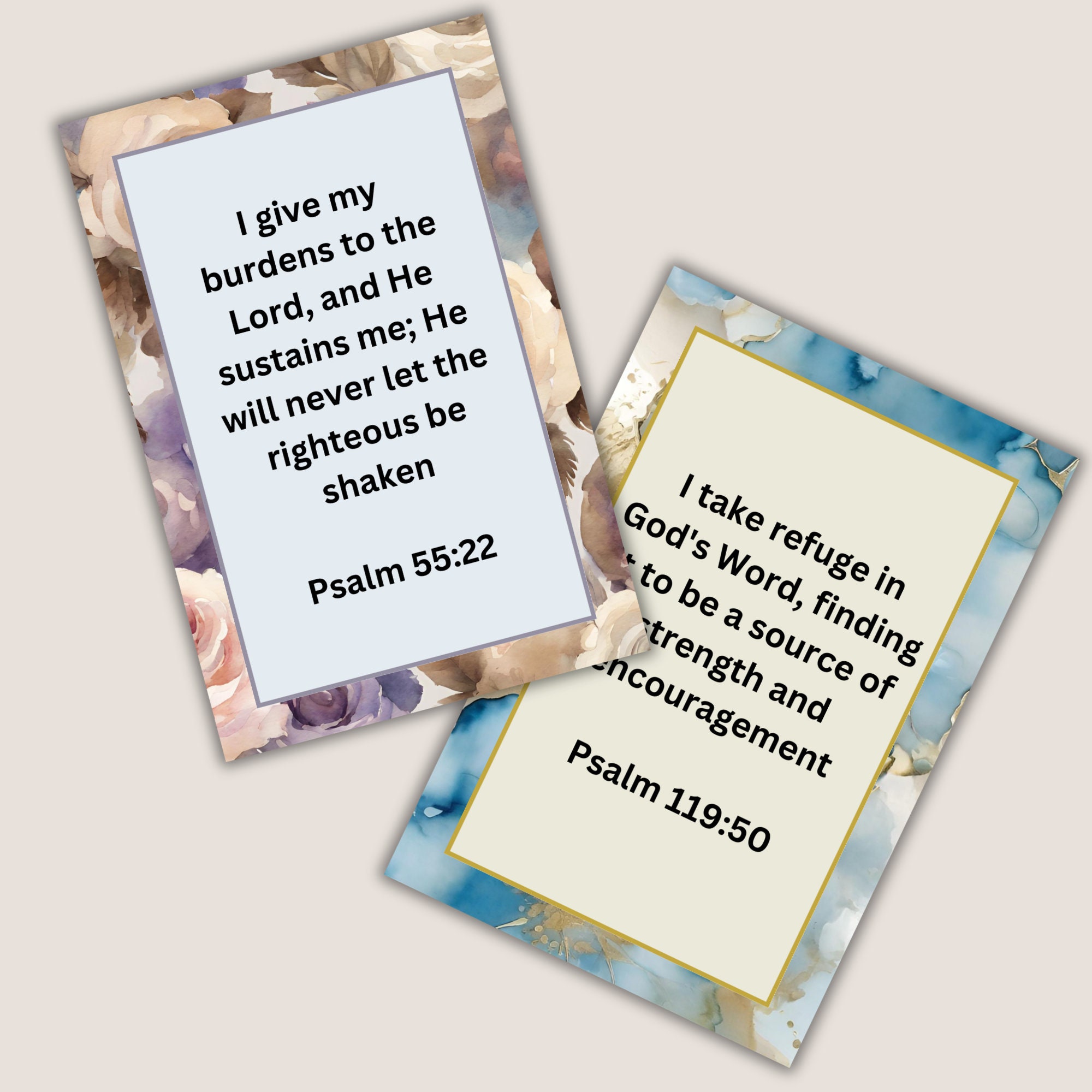 Bible Verse Printable Cards for Daily Inspiration Inspirational ...