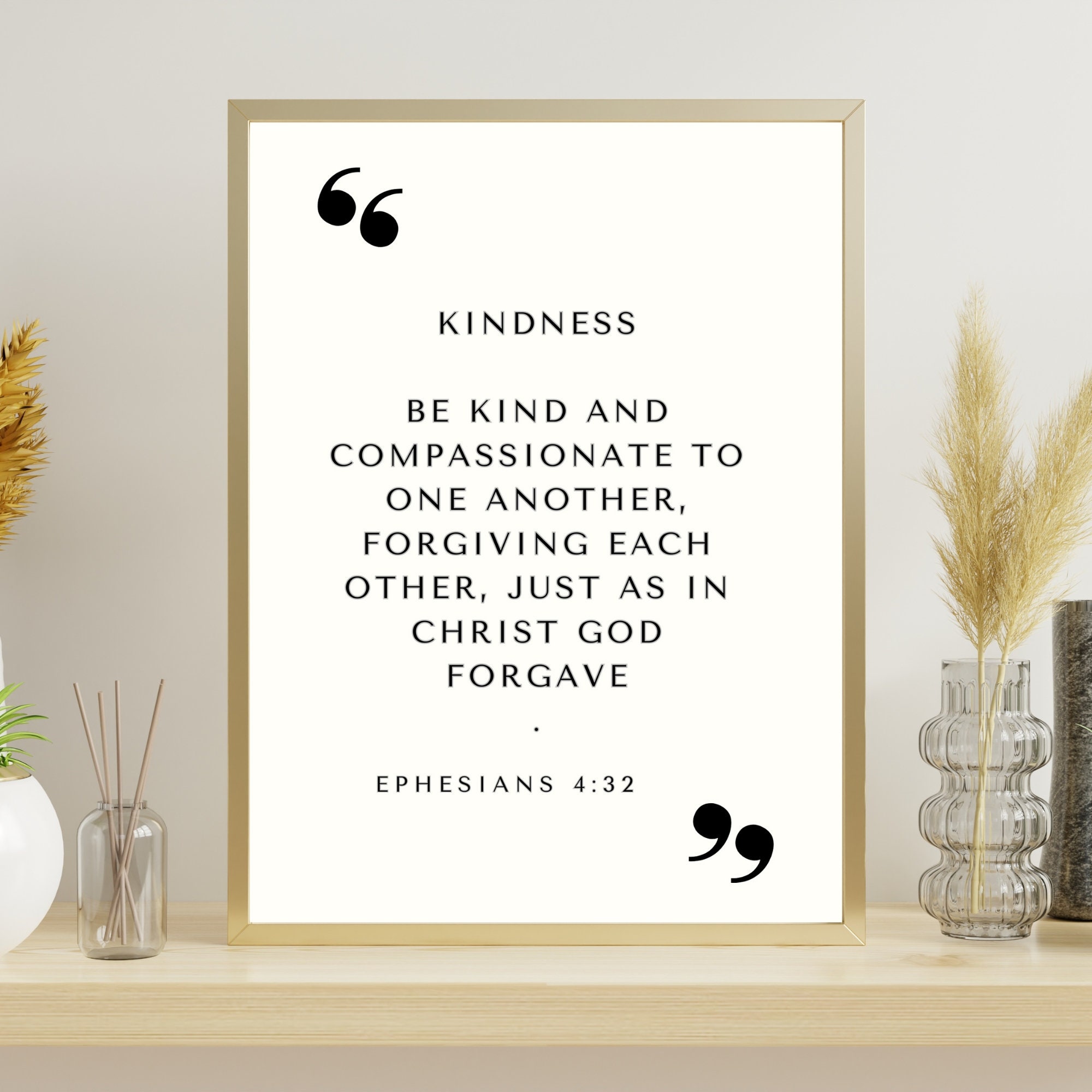Printable Bible Verse Art Ephesians 4:32 Be Kind and Compassionate ...