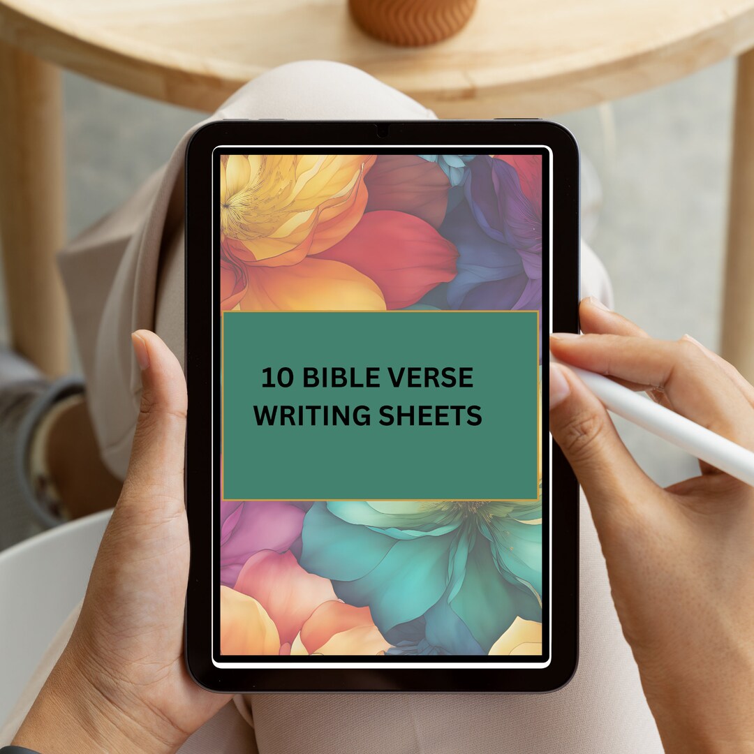 Bible Verse Writing Sheets Inspire Devotion With Handcrafted Scripture ...