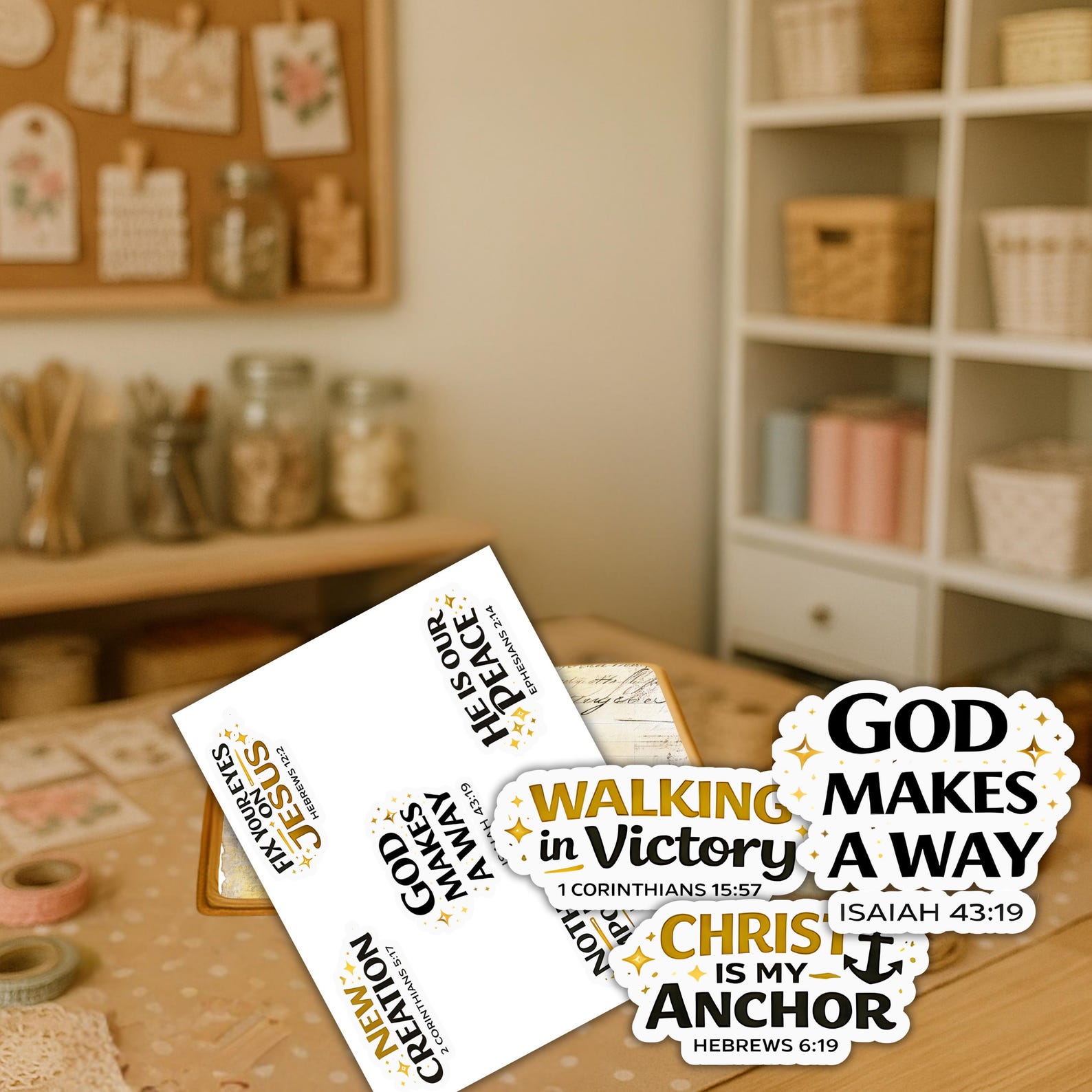 Christian Photo Booth Word Props Set Scripture Phrases Transparent PNG ...