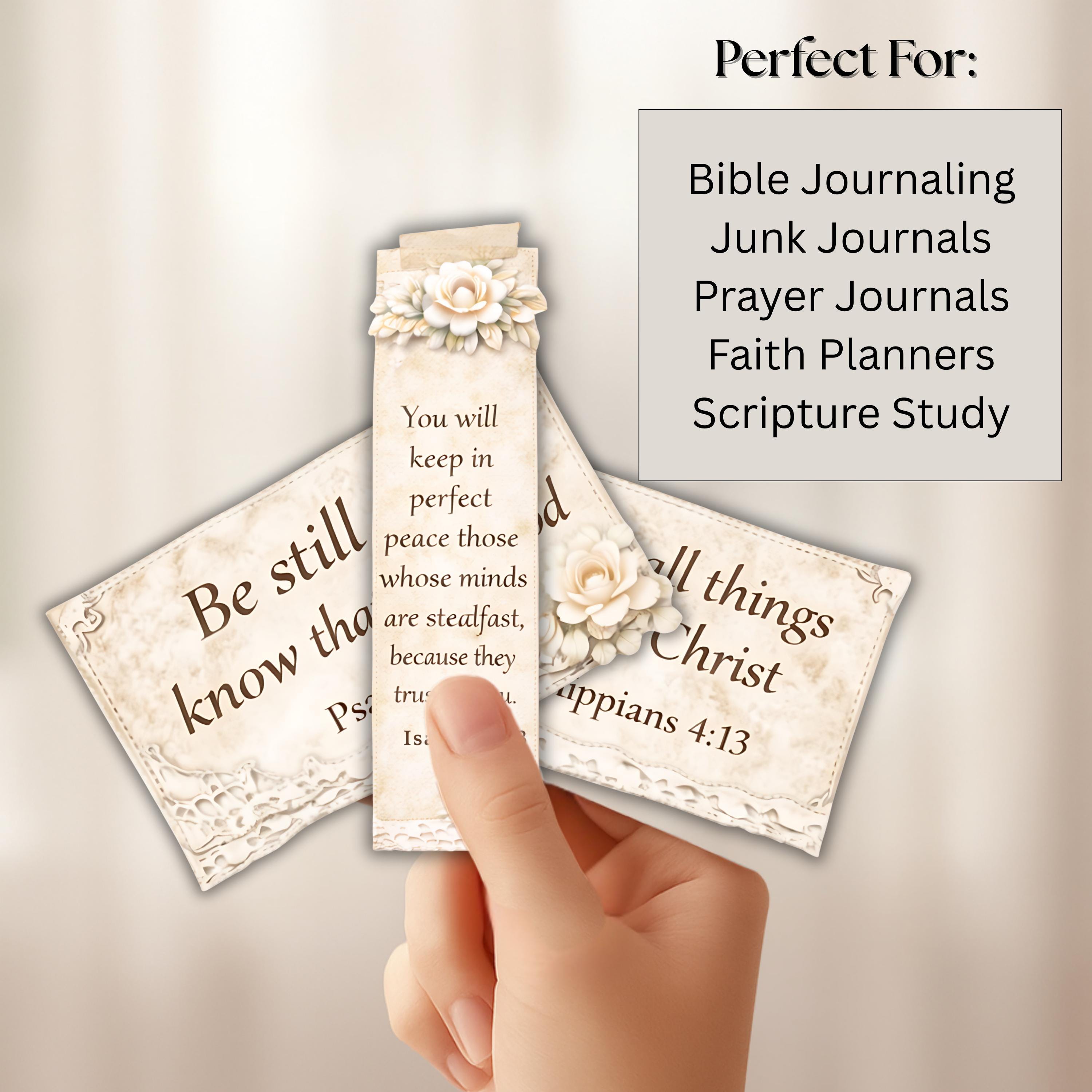 Christian Junk Journal Kit Printable, Bible Verse Faith Ephemera ...