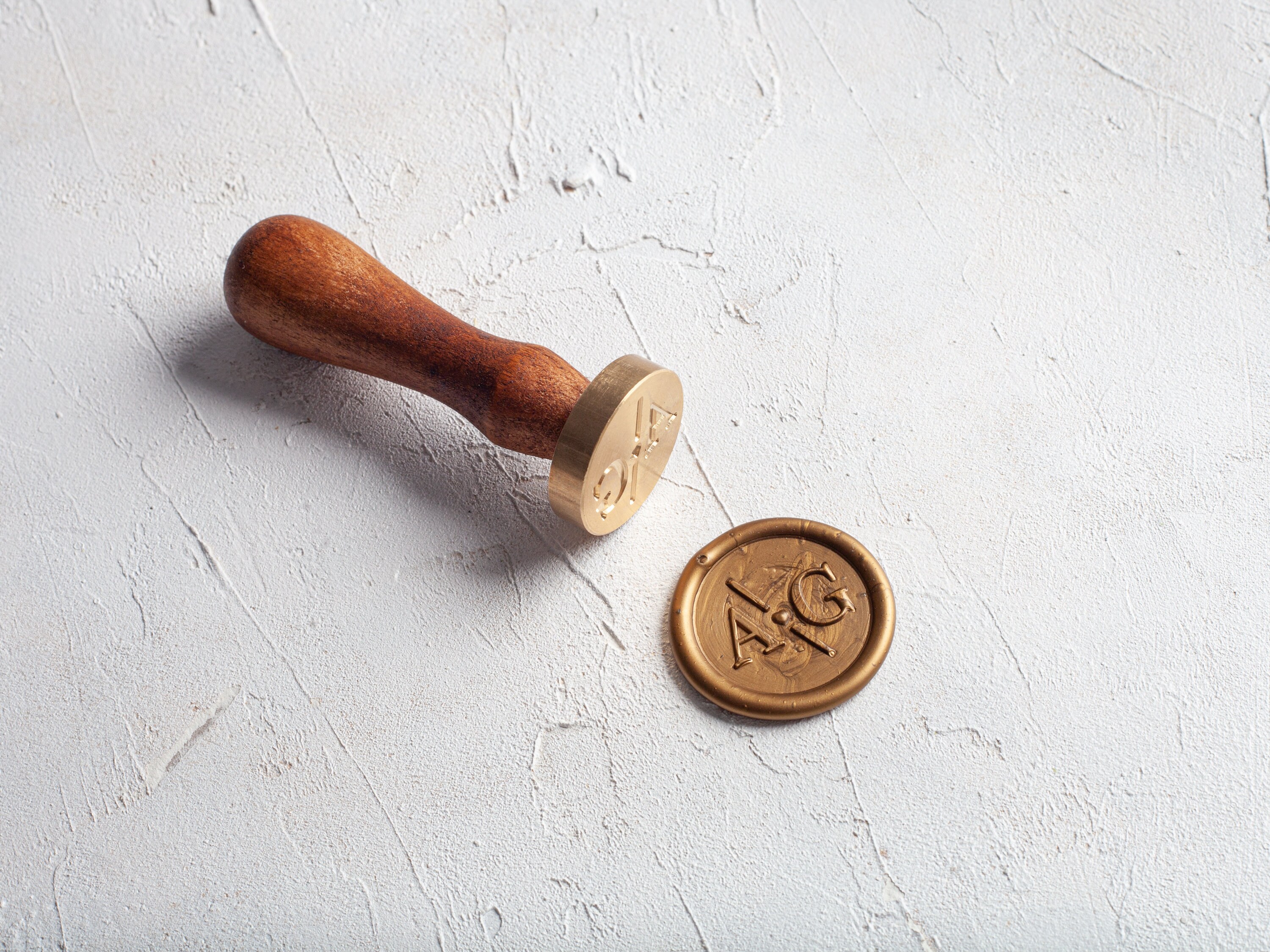 Handmade Self-adhesive Envelope Seal, Monogrammed Wax Seal With Custom ...