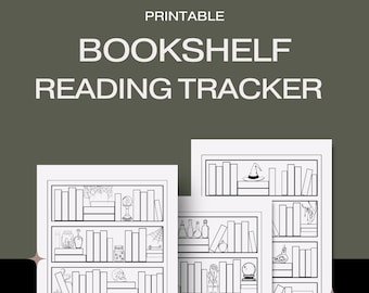Halloween Bookshelf Reading Tracker Printable, Reading Log US Letter ...