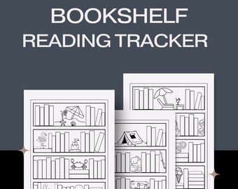 Floral Oddities Bookshelf Reading Tracker Printable, Reading Log US ...