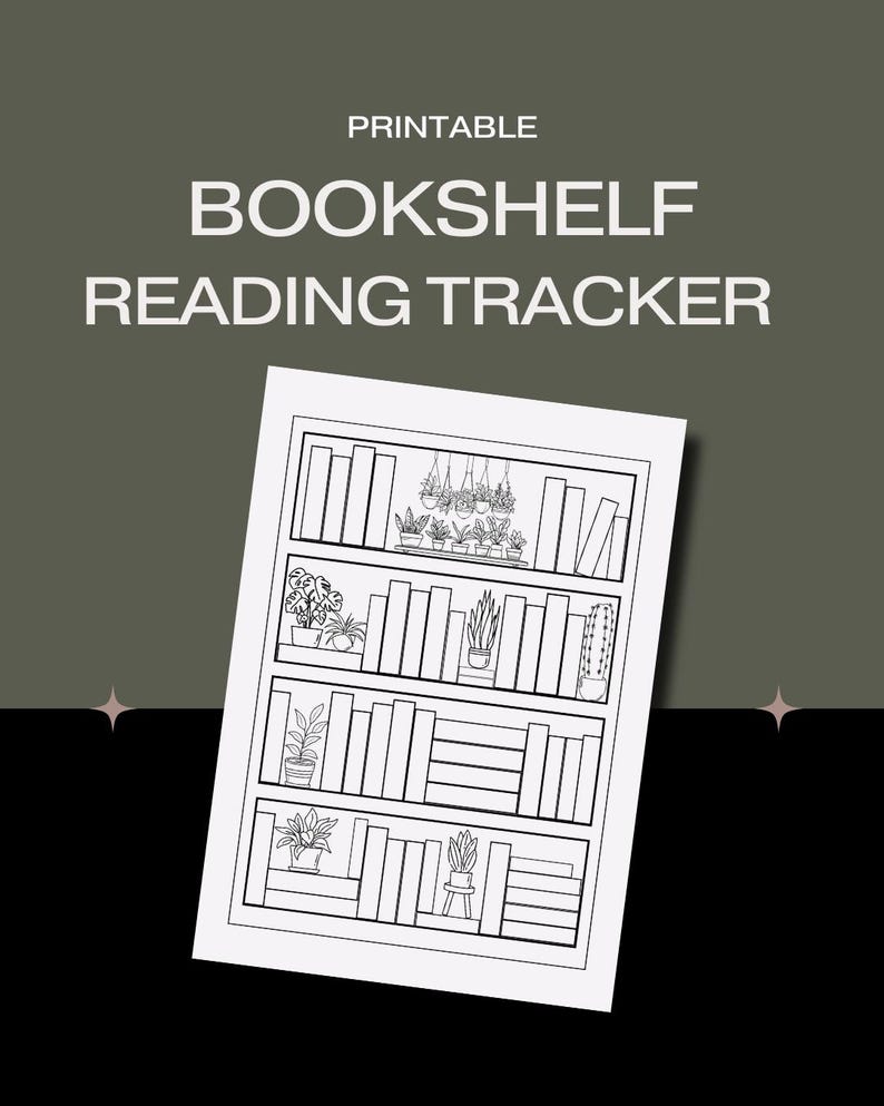 Halloween Bookshelf Reading Tracker Printable: 50 Books (US Letter ...