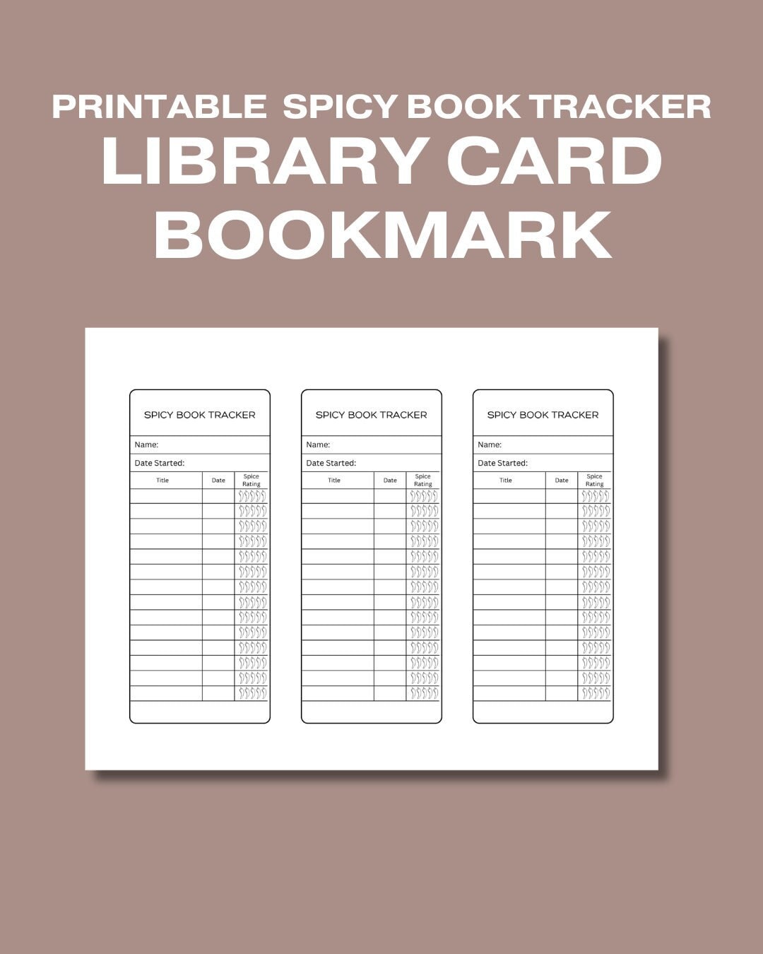 Printable Library Card Bookmark, Reading Tracker, Library Card Reading ...