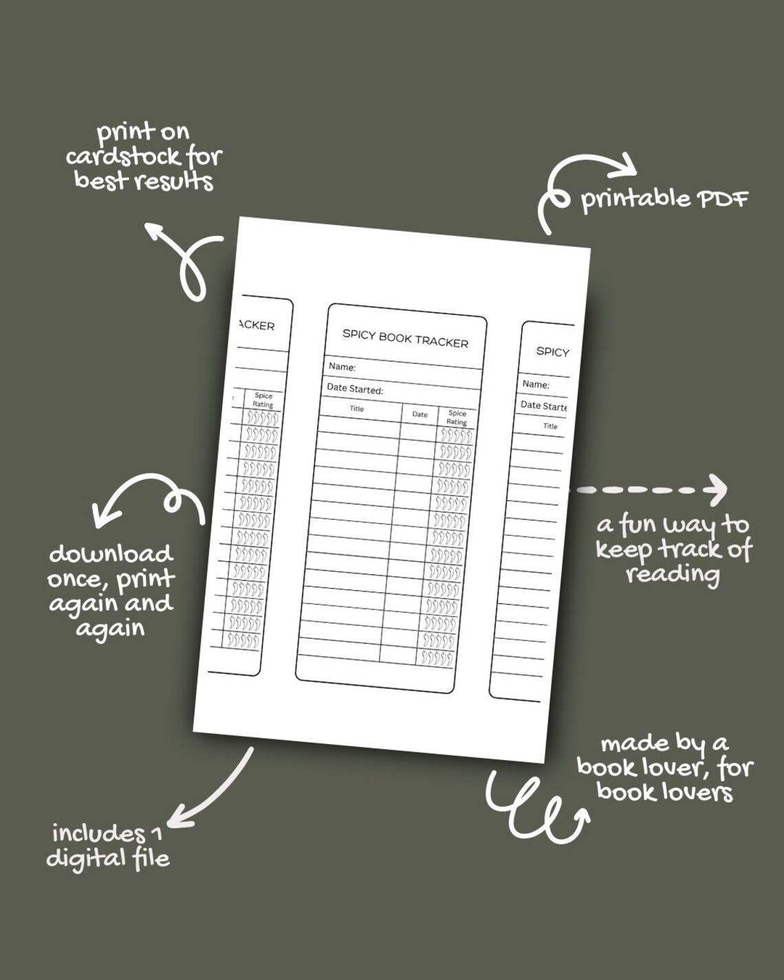 Printable Library Card Bookmark, Reading Tracker, Library Card Reading ...