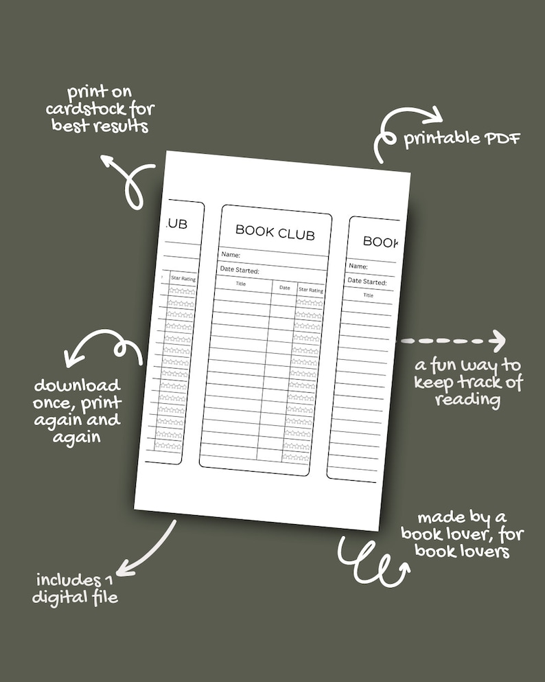 Printable Library Card Bookmark, Reading Tracker, Library Card Reading ...