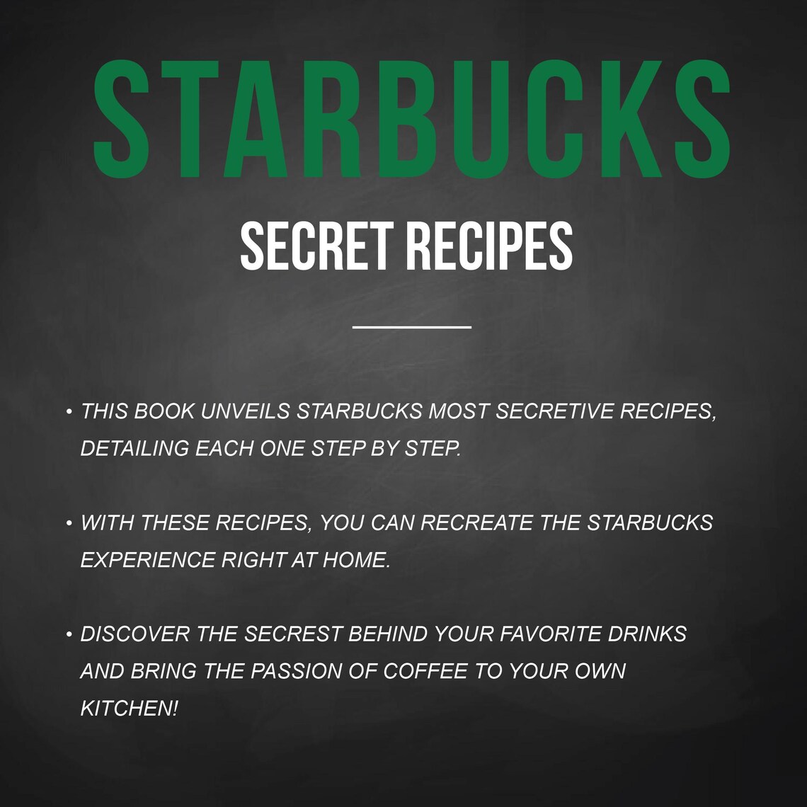 Starbucks Secret Menu Recipes, Starbucks Barista Recipe Collection, DIY ...