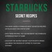 Starbucks Secret Menu Recipes, Starbucks Barista Recipe Collection, DIY ...