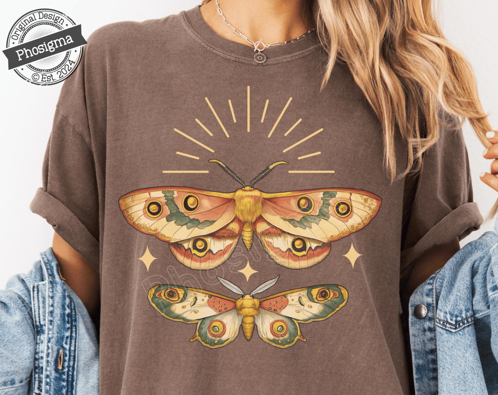 Boho Moth Design, Cottagecore Moths Png, Moth Sublimation, Moths Tshirt ...
